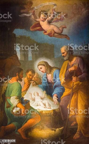 로마페인팅 Nativity 메트로폴리스 18 센트 성탄화에 대한 스톡 벡터 아트 및 기타 이미지 성탄화 예수 크리스마스