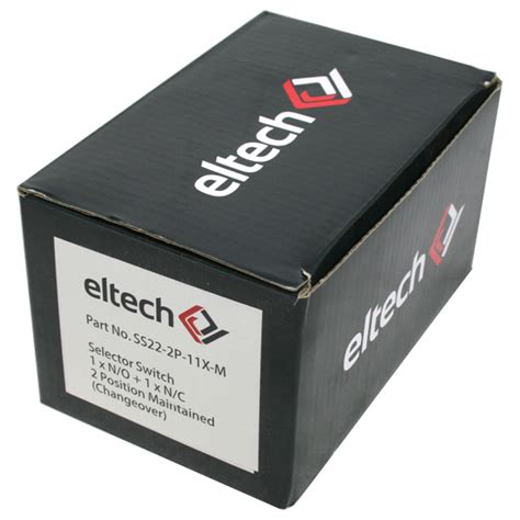 Selector Switch X N O X N C Position Maintained Changeover Eltech