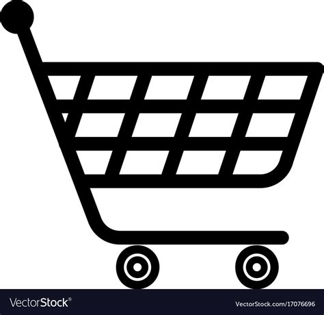 Product Trolley Icon Simple Black Style Royalty Free Vector