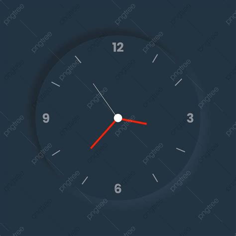 dark neumorphism analog clock template download on pngtree