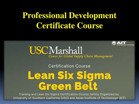 Ppt Professional Development Certificate Course Powerpoint