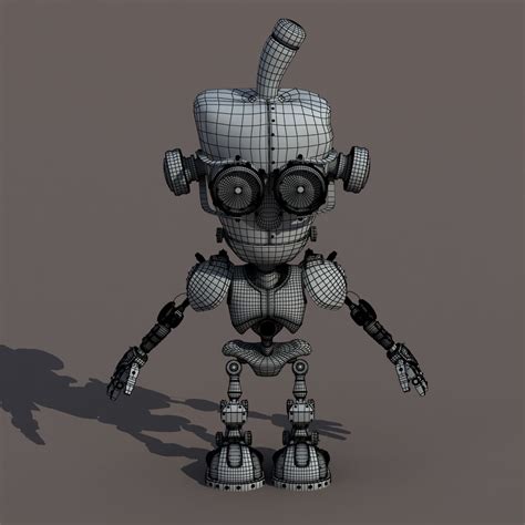 만화 로봇 Riged 3d 모델 85 3ds Obj Max Unknown Free3d