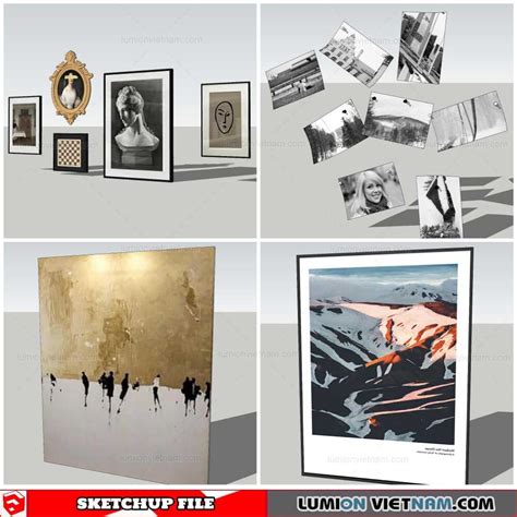 Picture Frame Sketchup Models By Nha Tay