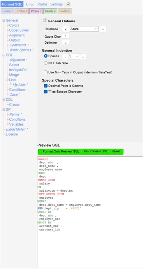 Notepad Plugin History Sql Formatter