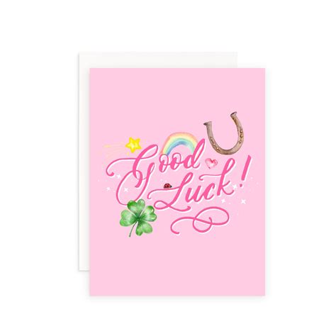 Good Luck Greeting Card Cami Monet