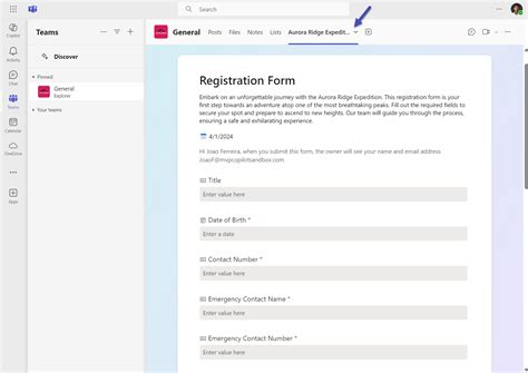 How To Add Microsoft Lists Forms To Microsoft Teams As A Tab Hands On