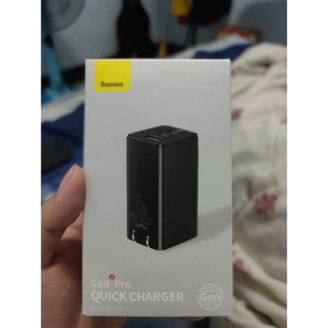 Baseus Gan 2 Pro Charger 65w สายแถม แกะใช้ทดสอบครั้งเดียว Shopee