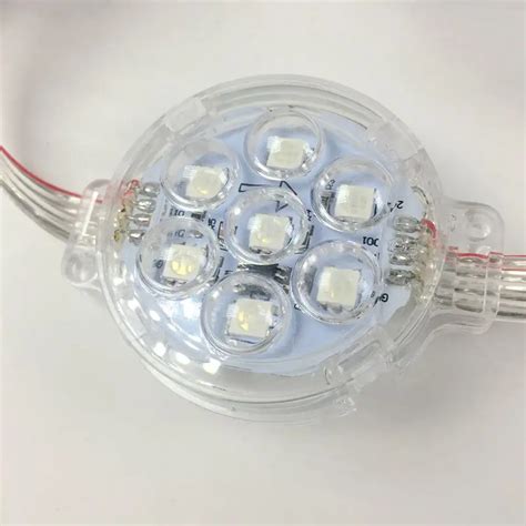 Mm Diameter DC V Addressable Rgb Full Color IP Led Pixel Module With Clear Lens Pcs