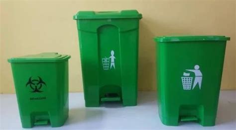 Green Biomedical Waste Bins Capacity 30 Liters At ₹ 560piece In
