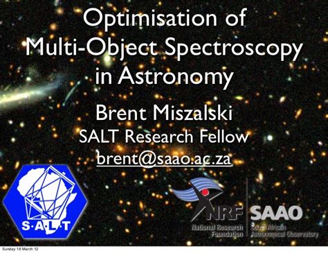 Optimization Of Multi Object Spectroscopy In Astronomy
