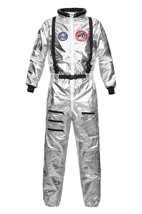 Astronaut Costume Adult Silver Spaceman Costume Plus Size Women Space
