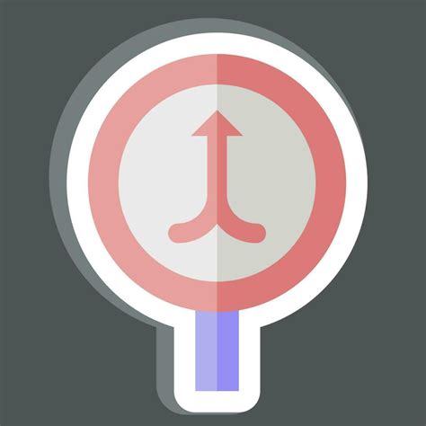 Sticker Merge Related To Road Sign Symbol Simple Design Editable