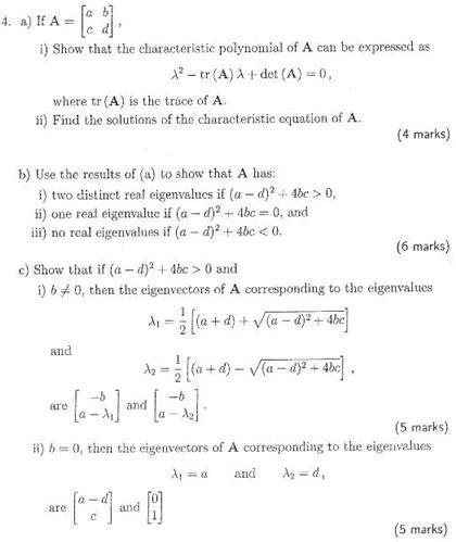 Solved Show That The Characteristic Polynomial Of A Can Be Chegg