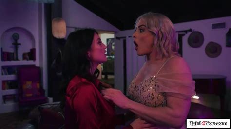 Busty Transsexual Lucy Hart Fucks Tattooed Dance Instructor