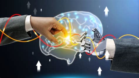 futuristic robot technology development artificial intelligence ai and