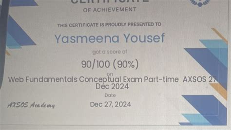 Yasmeena Bassam Yousef On Linkedin Axsosacademy Webdevelopment Keeplearning