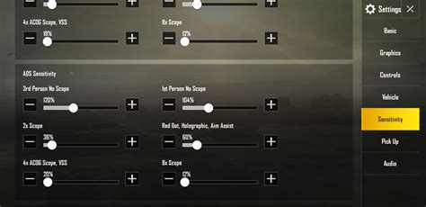 Wheres The Sensitivity For The 3x And 6x Scopes Rpubgmobile