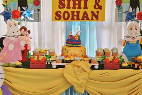 Max And Ruby Birthday Party Ideas Photo 8 Of 10 Catch My Party