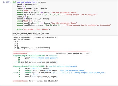 Course 2 Week 3 Assignment Exercise 3 Onehotmatrix Improving