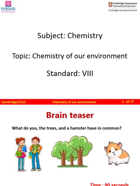 Ppt3 Cambridge Ix Chem Unit 17 Water Pdf Oxide Water Purification