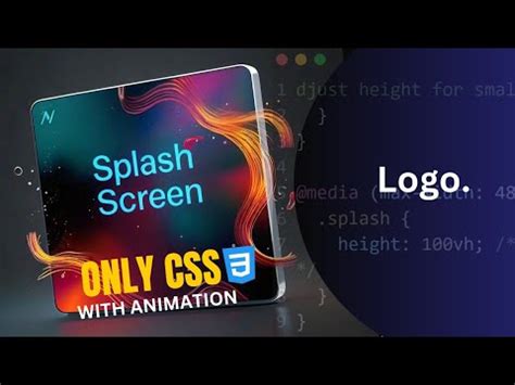 Create Animated Splash Screen Intro Screen Using Html CSS Css Html Webdevelopment YouTube