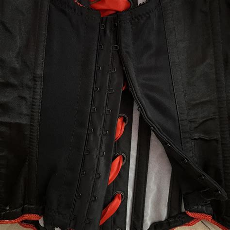 Vintage Corset Top The Cutest Corset Top With Red Depop