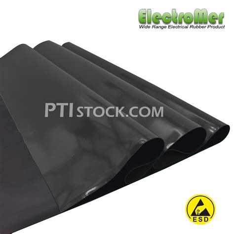 ผลิตและจำหน่ายแผ่นยางกันไฟฟ้าสถิต Esd สีดำ Tel 0621515494 Ptistock