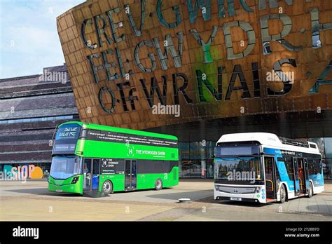 Hydrogen Powered Bus At An Event For Promoting Hydrogen Powered