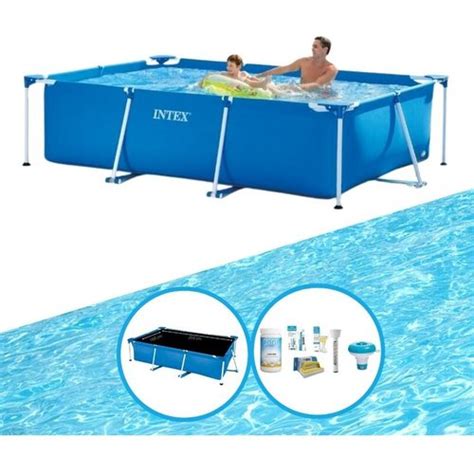 Piscine Intex Rectangulaire Frame 260x160x65 Cm Forfait Piscine