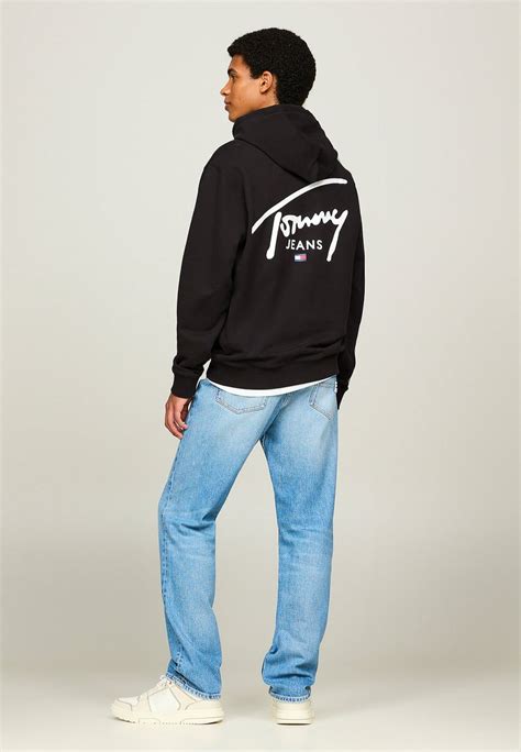 Tommy Jeans Entry Graphic Hoodie Unisex Sweatshirt Black Zalando