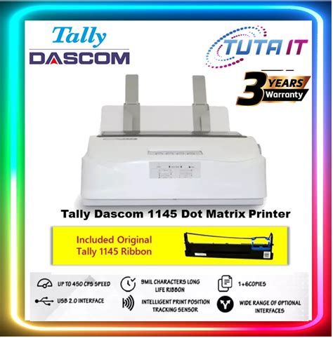 Ready Stock Tally Dascom 1145 80 Column Impact Dot Matrix Printer
