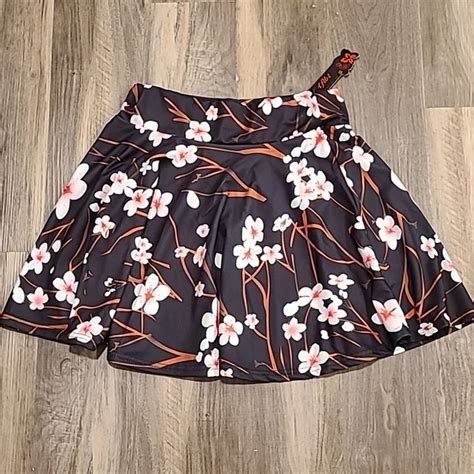 Skirts New Afibi Casual Mini Stretch Waist Flared Plain Pleated Skater Skirt Medium Poshmark
