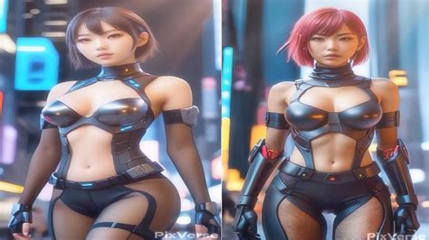 4k Pixverseai사이트로 움직있는 세로룩북 Ai미녀 만들어 봤어요 오늘의 컨셉휴먼로이드걸 Aiart