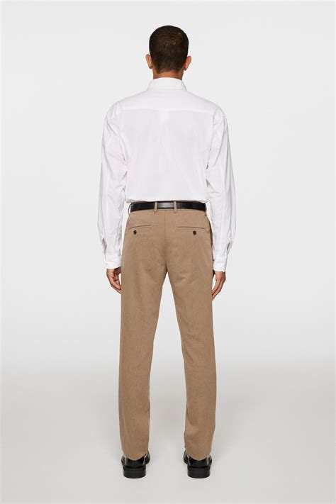 Lois C Flannel Twill Pants Tiger Brown Jlindeberg