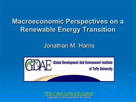 Macroeconomic Perspectives On A Renewable Energy Transition Economics In Context Initiative