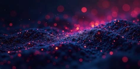 Intricate Dark Pixel Array High Tech Seamless Surface Lines Art Stock Illustration