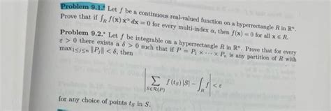 solved problem 9 1 1 let f be a continuous real valued