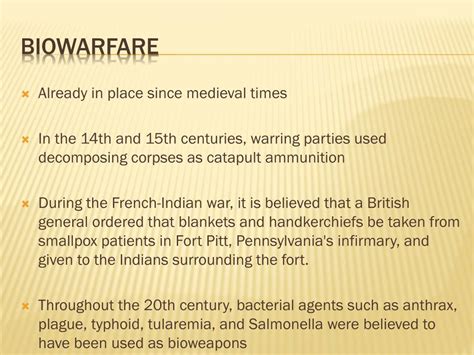 Ppt Bioterrorism And Biowarfare Powerpoint Presentation Free Download Id 1964329