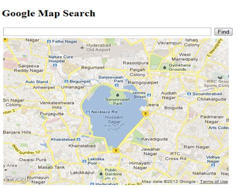 Net Tutorial How To Implement Google Mapping With Search Keyword In