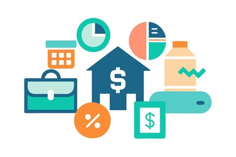 Debt Management Icons Loans Credit And Repayment Vector Set Premium Ai Generated Vector