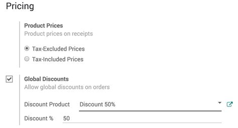 Discounts Odoo 17 0 Documentation