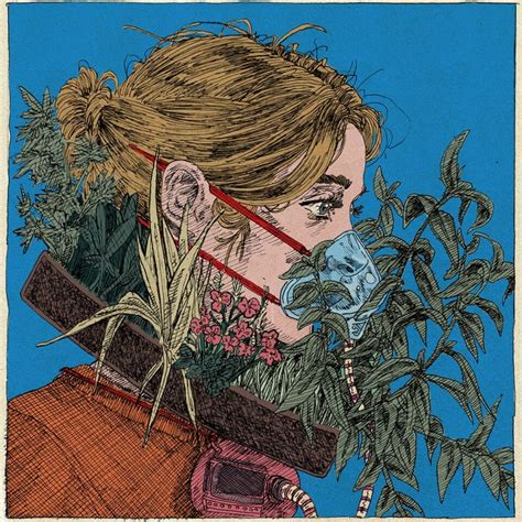 Face Masks Hold Fish Tanks And Overgrown Patches Of Botanics In Surreal