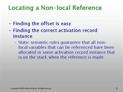 Chapter 10 Topics The General Semantics Of Calls Chapter 10 Topics The General Semantics Of Calls