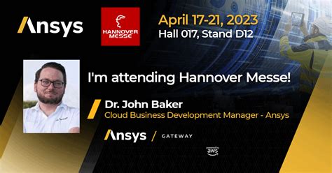 Ansys Cloud On Linkedin Hannover Messe Ansys