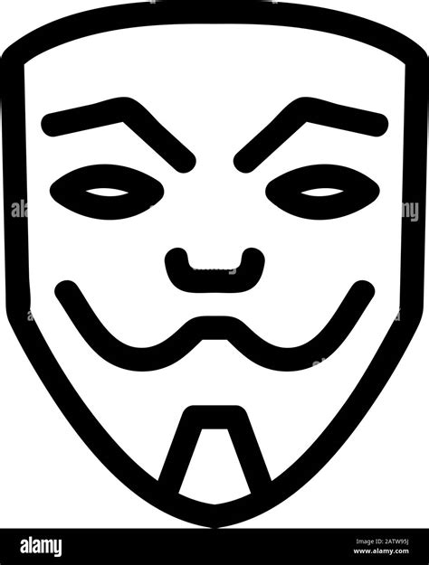 Mask Anonymous Vector Icon Isolated Contour Symbol Illustration Stock Vector Image And Art Alamy