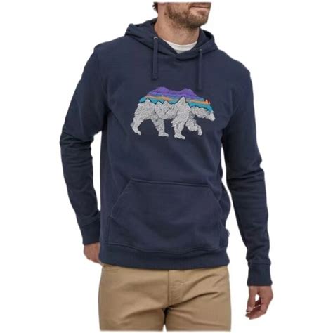 파타고니아후디 후드티 후드티셔츠 곰 로고 프린팅 에이프