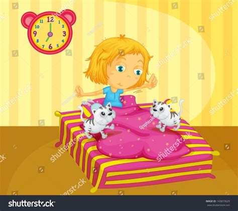 Ni A Se Levanta De La Cama M S De Ilustraciones Y Dibujos De Stock Con Licencia Libres