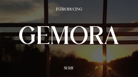 Gemora Font Download Free For Desktop And Webfont