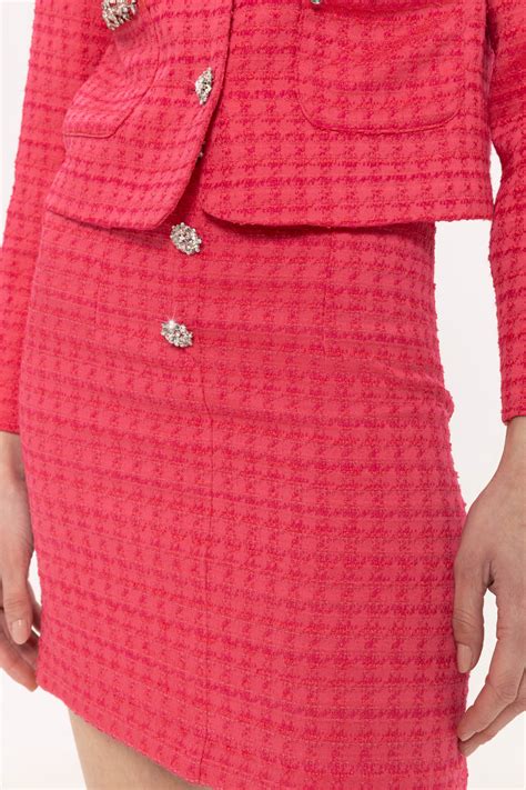 Fusta Din Boucle Cu Talie Inalta F13929 Nissa