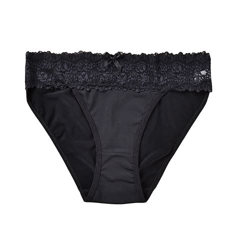 Ojsfqufp Womens Panties Plus Size Black Womens High Waist Lace Briefs